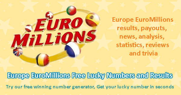 Europe EuroMillions Free Lucky Numbers and Results